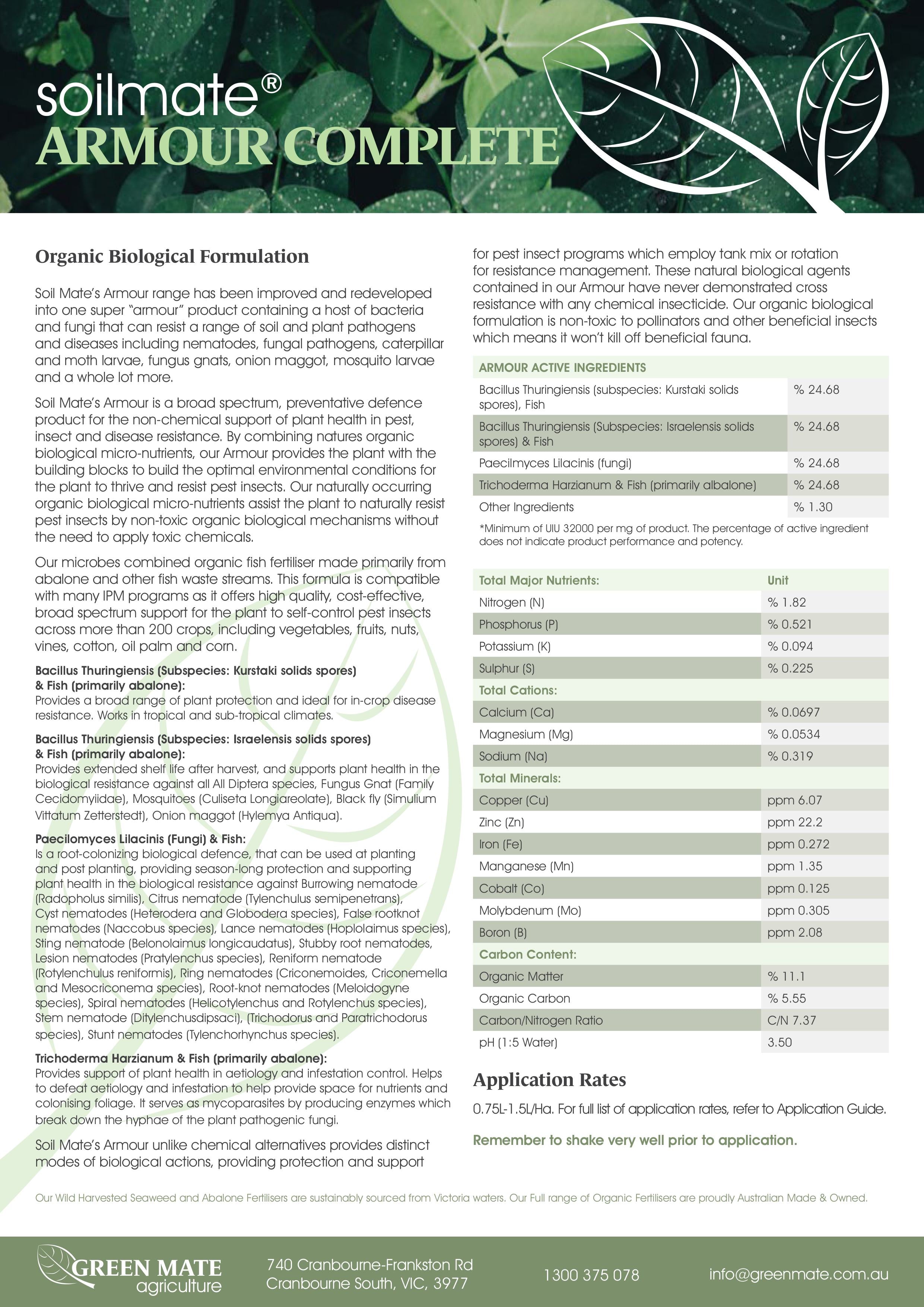 Soil Mate Armour COMPLETE - Biological Soil Disease Resistance