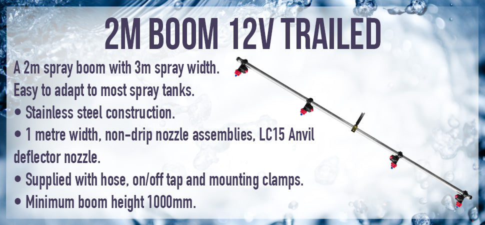 2m BOOM 12V Trailed
